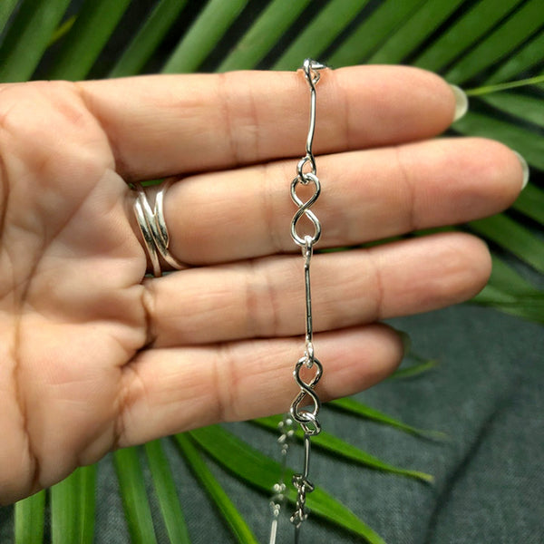 Sterling Silver Infinity Chain – Crucian Gold